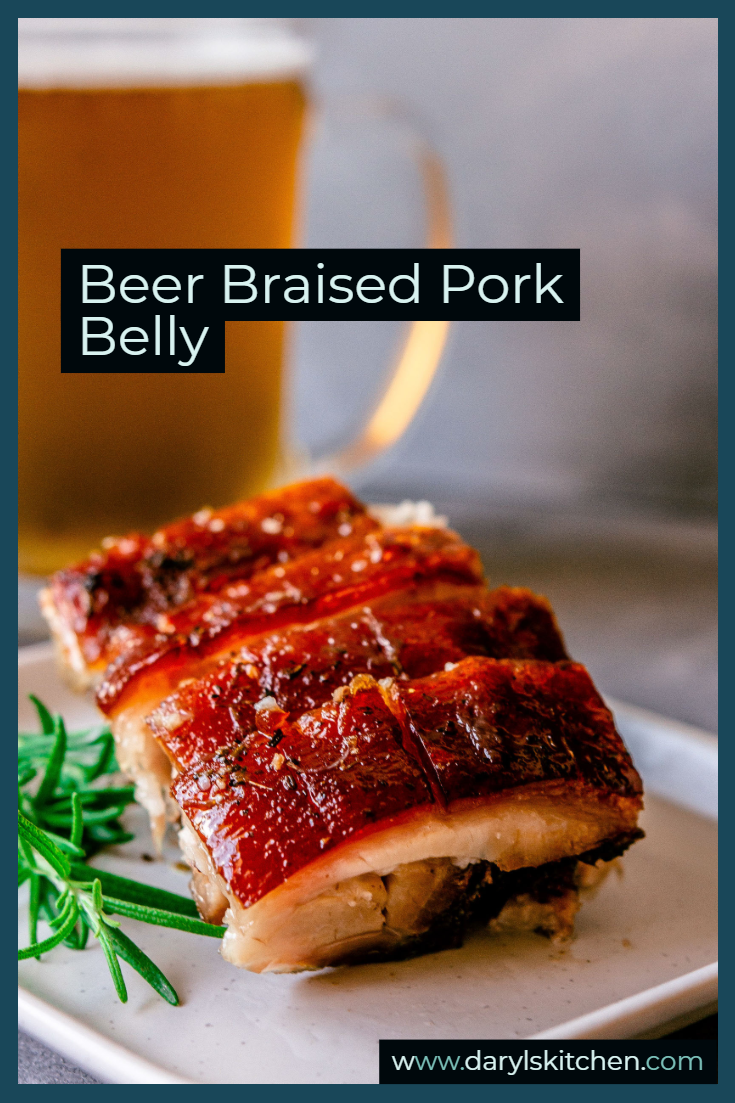 Crispy Beer Braised Pork Belly - Daryls Kitchen